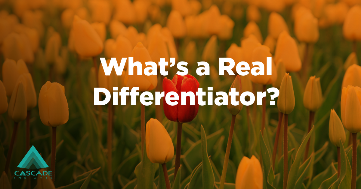 B2B Marketing Strategy: What’s a Real Differentiator? | Cascade Insights®
