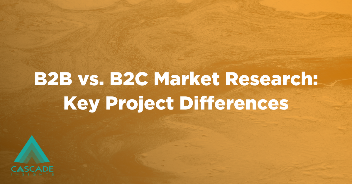 Video: B2B vs. B2C Market Research – Key Project Differences