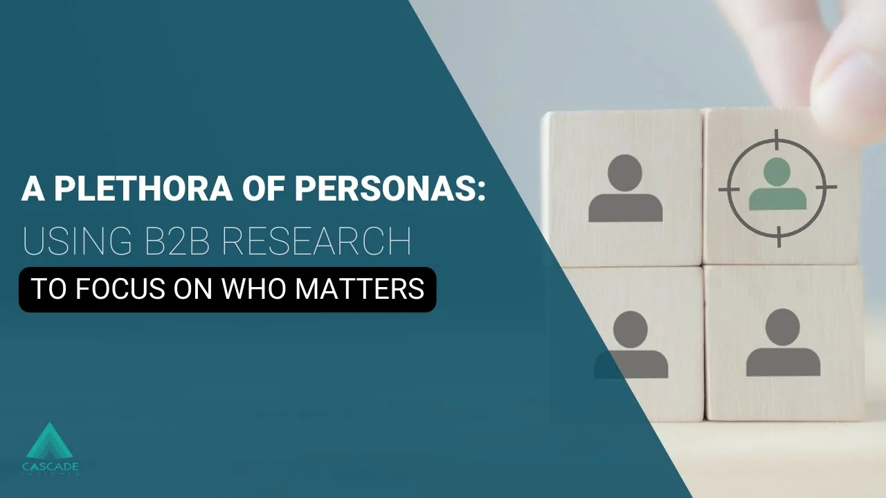 Case Study – A Plethora of Personas: Using B2B Research to Focus on Who ...